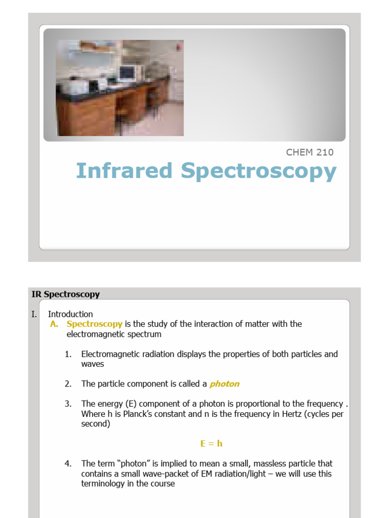 IR Spectroscopy Overview and Analysis | PDF | Infrared Spectroscopy | Amine