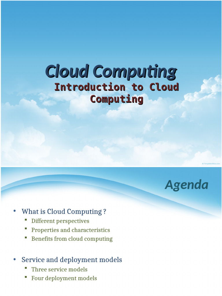 Introduction To Cloud Computing | PDF | Parallel Computing | Cloud Computing