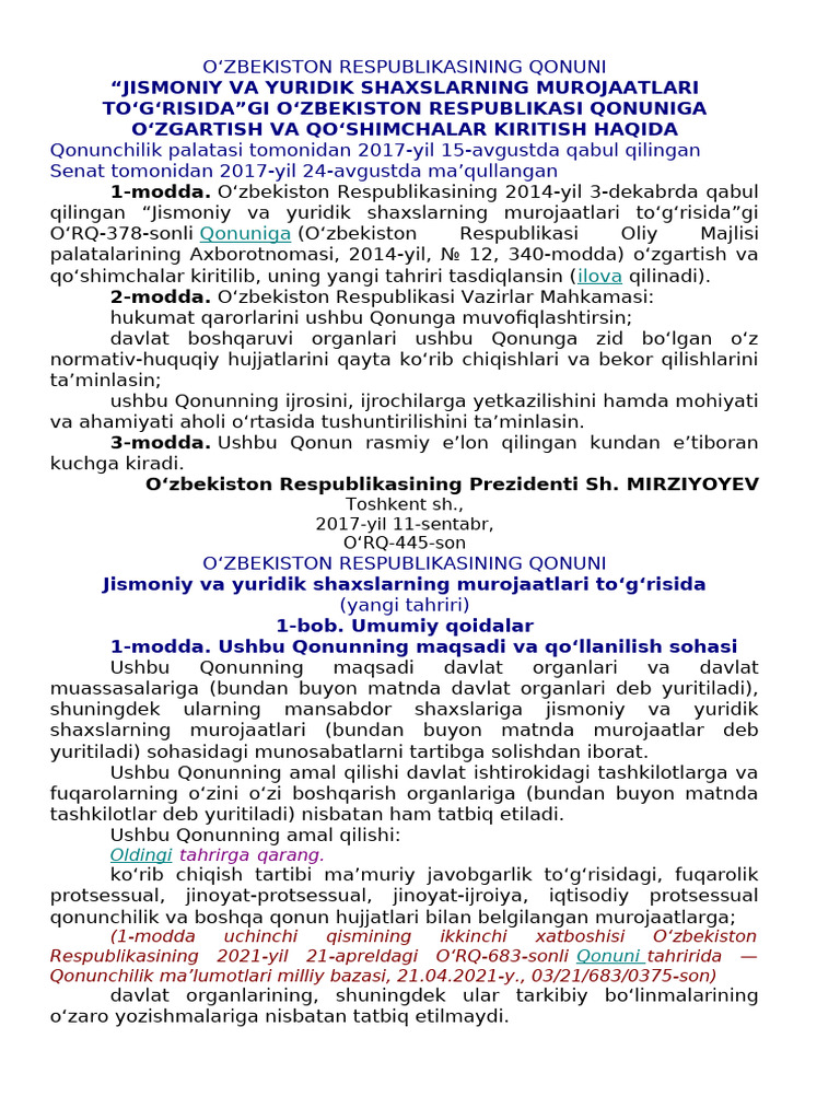 445 - Sonli Qonun | PDF