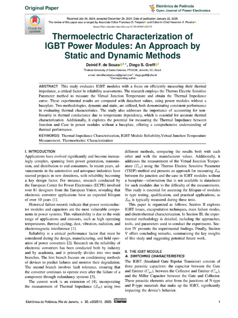 View of Thermoelectric Characterization of IGBT Power Modules - An ...