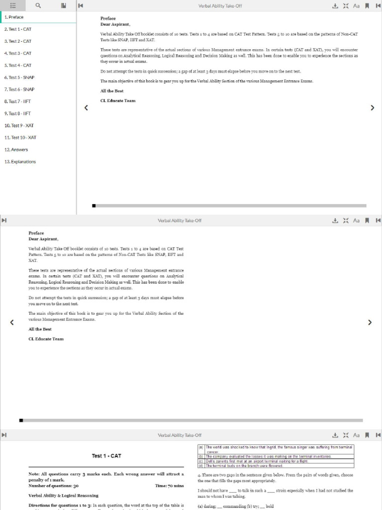 Verbal Ability Take-Off | PDF