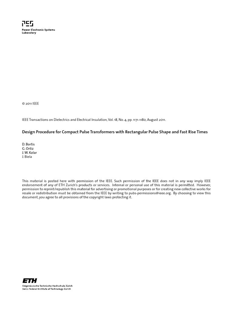 Compact Pulse Transformer Design Guide | PDF | Transformer | Modulation