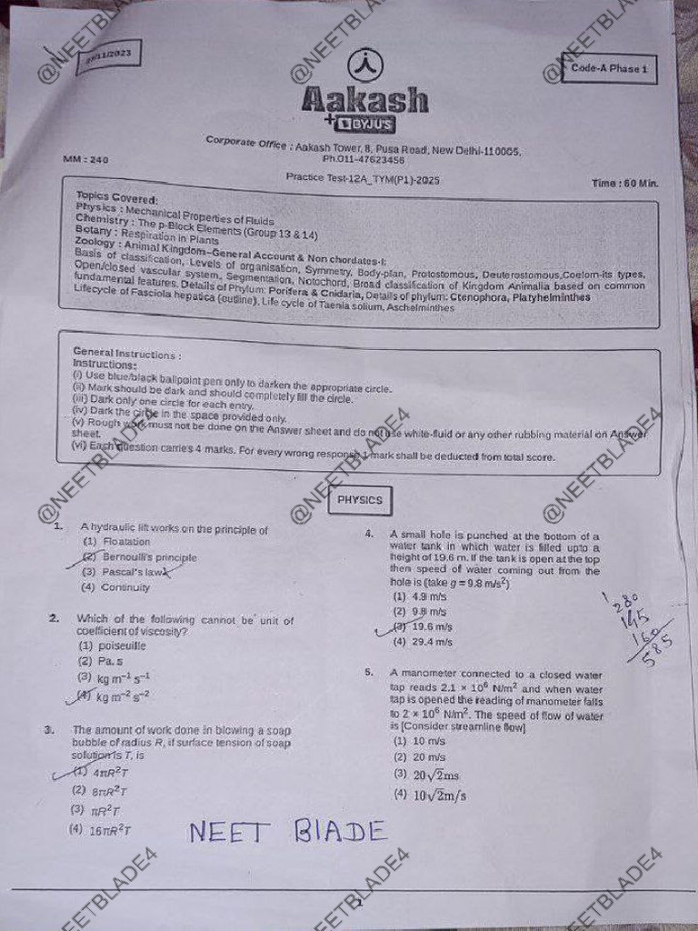 PT - 12 Tym @neetblade4 | PDF