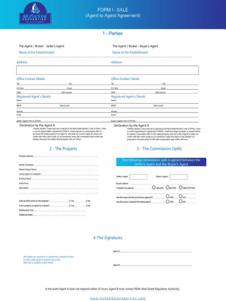 Mufaddal Properties Form I Sale 7 | PDF
