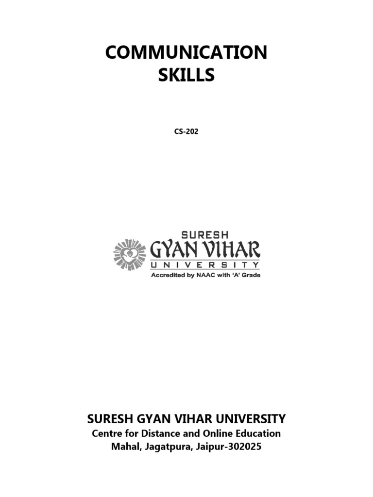 Communication Skills Guide | PDF | Communication | Information