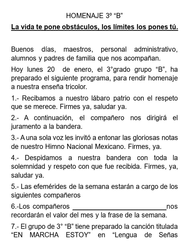 La Vida Te Pone Obstáculos, Los Límites Los Pones Tú | PDF | México
