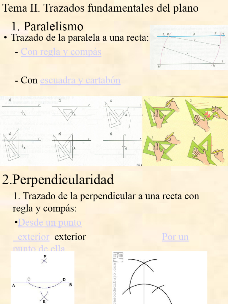 Trazados Fundamentales Del Plano | PDF