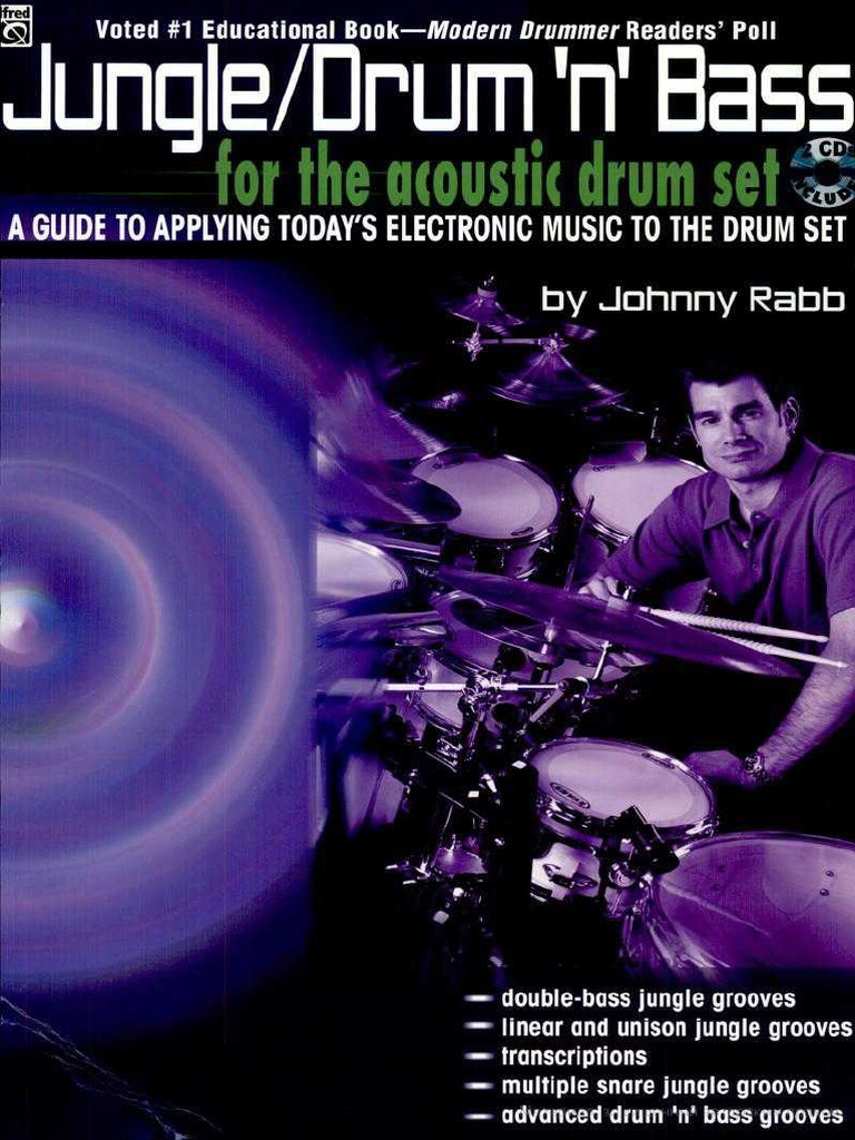 Johhny Rabb Jungle Drum 'N' Bass-For The Acoustic Drum Set With CD Disc ...