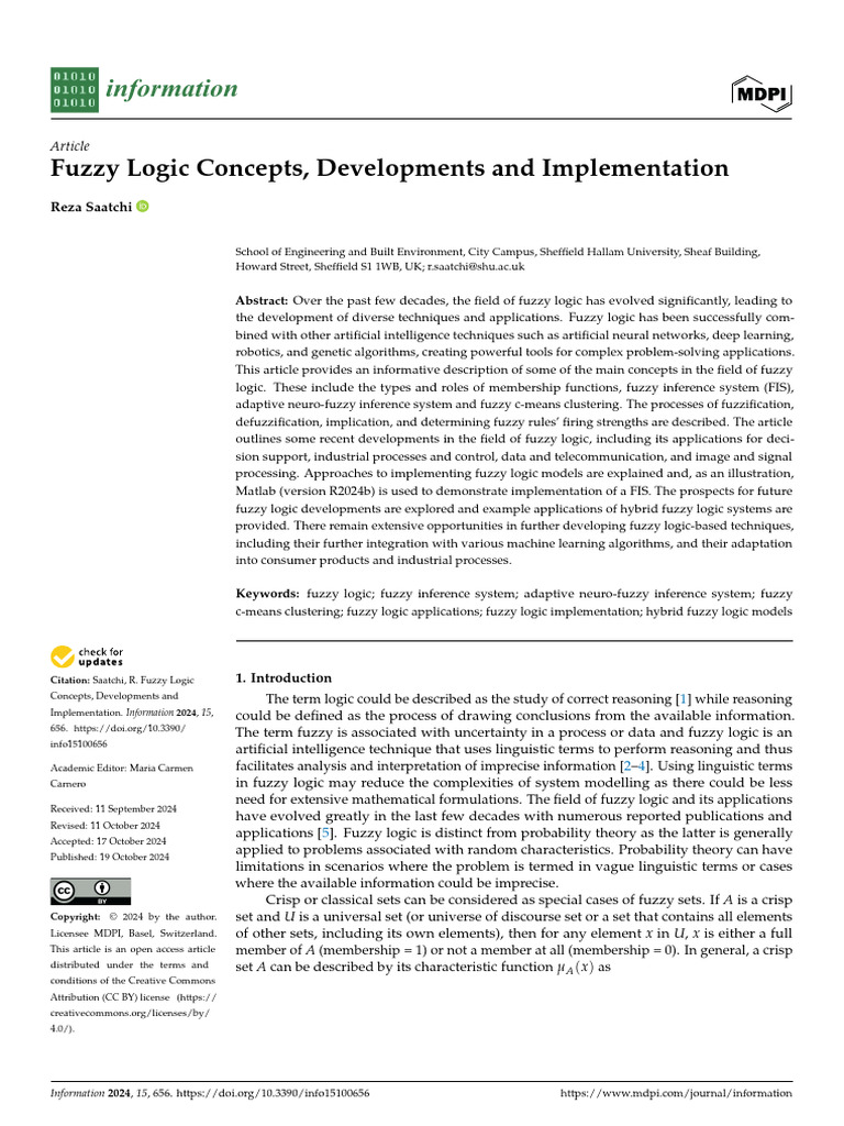 Fuzzy Logic Implementation | PDF | Fuzzy Logic | Applied Mathematics