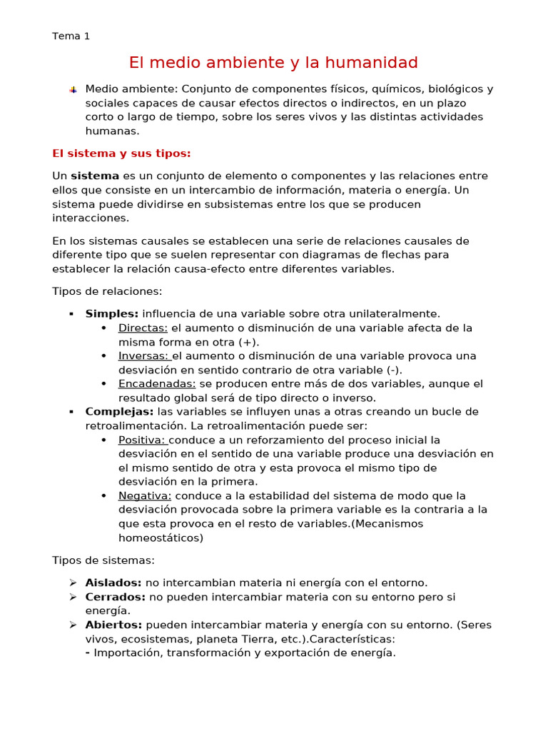 Impacto Humano en el Medio Ambiente | PDF | Energía renovable | Entorno ...