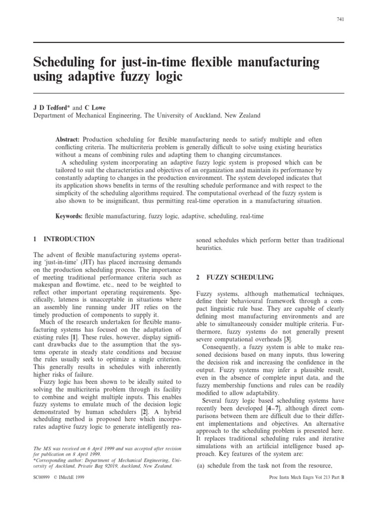 Fuzzy Logic for Just in Time | PDF | Fuzzy Logic | Simulation