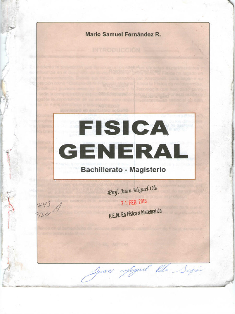Fisica Mario Fernandez | PDF