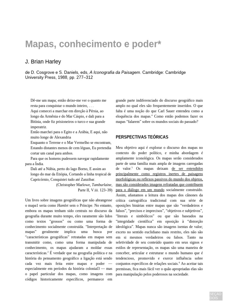 Mapas, Conhecimento e Poder | PDF | Geografia | Império Romano