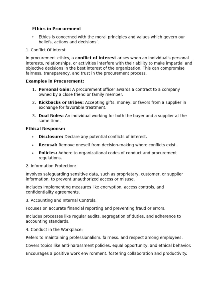 Ethics in Procurement | PDF | Forecasting | Moving Average