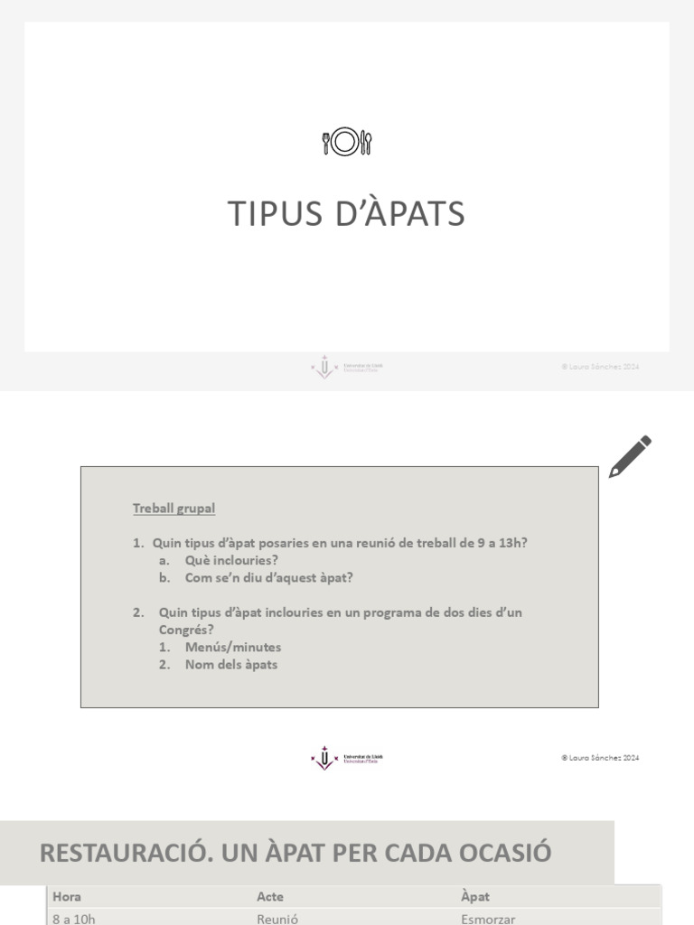 5 - Tipus D - Àpats en Esdeveniments | PDF