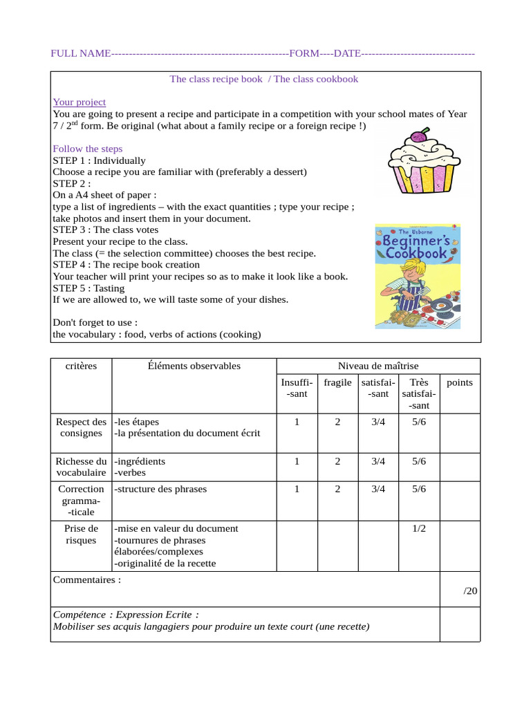 Grille Éval Tache Finale 2 | PDF