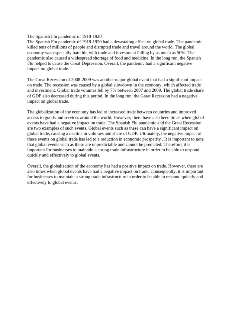 The Spanish Flu Pandemic of 1918 | PDF