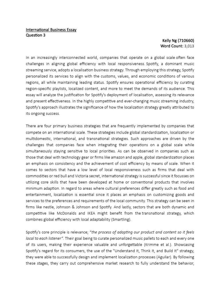 Spotify's Localization Strategy Explained | PDF | Cost Of Living | Pricing