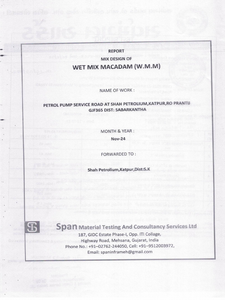 WMM Mix Design 171224 | PDF