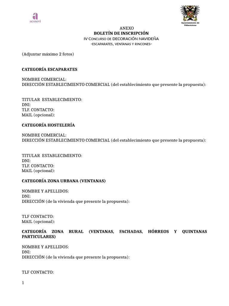 Boletín Inscripción 24 | PDF