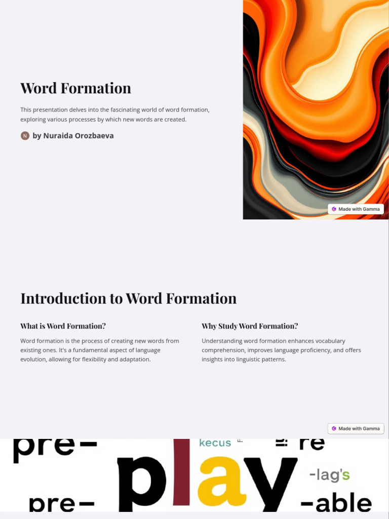 Word Formation | PDF