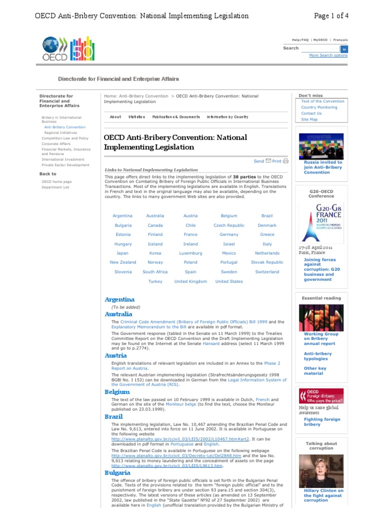 OECD List | PDF
