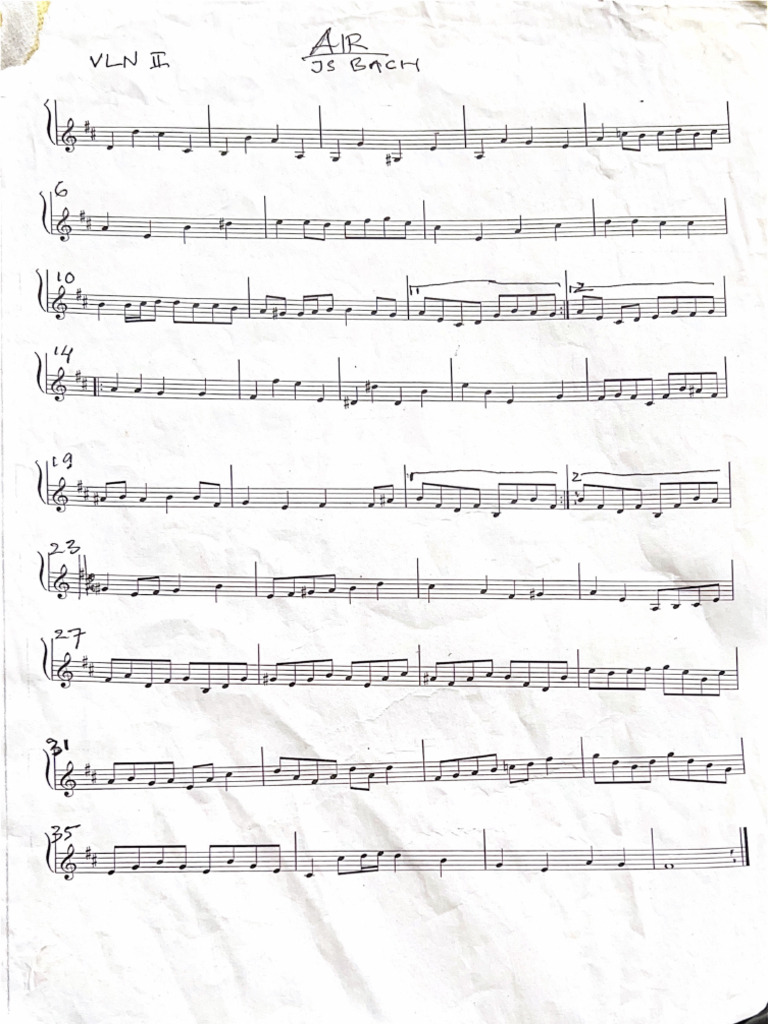 Bach Air Violin 2 | PDF