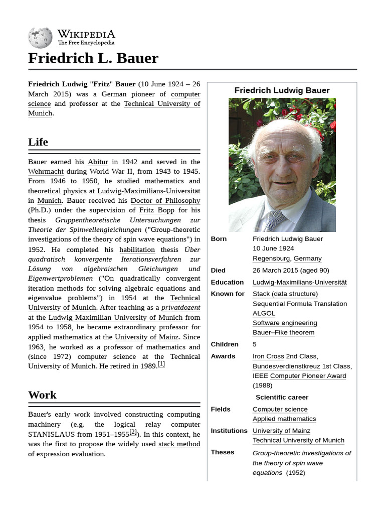 Friedrich_L._Bauer | PDF | Computer Science | Computing