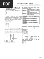 Ambo University Physics Remedial Exercises 2024 | PDF | Acceleration | Velocity