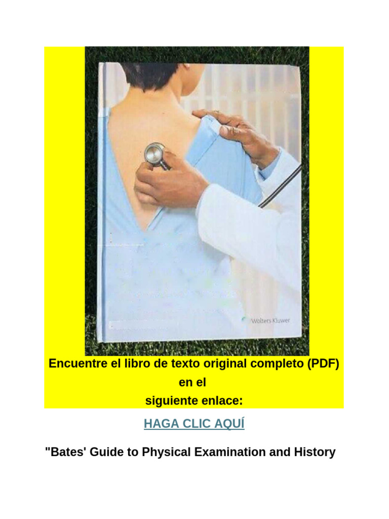 Guía Bates: Examen Físico y Antecedentes | PDF | Examen físico | Abdomen