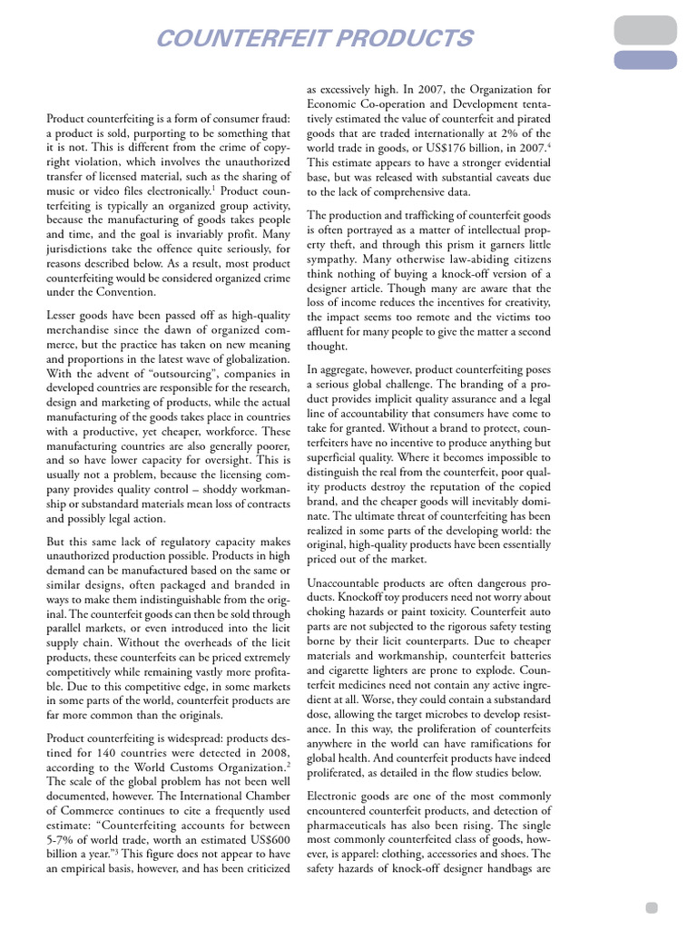 Counterfeit Medicine | PDF | Counterfeit | Trade