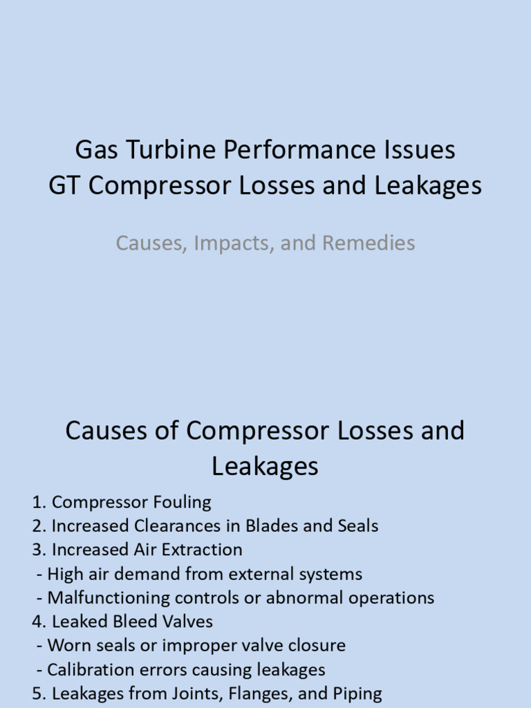 GT Compressor Losses 1735732907 | PDF