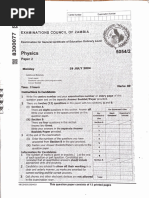 Csec Physics May june p2025 | PDF