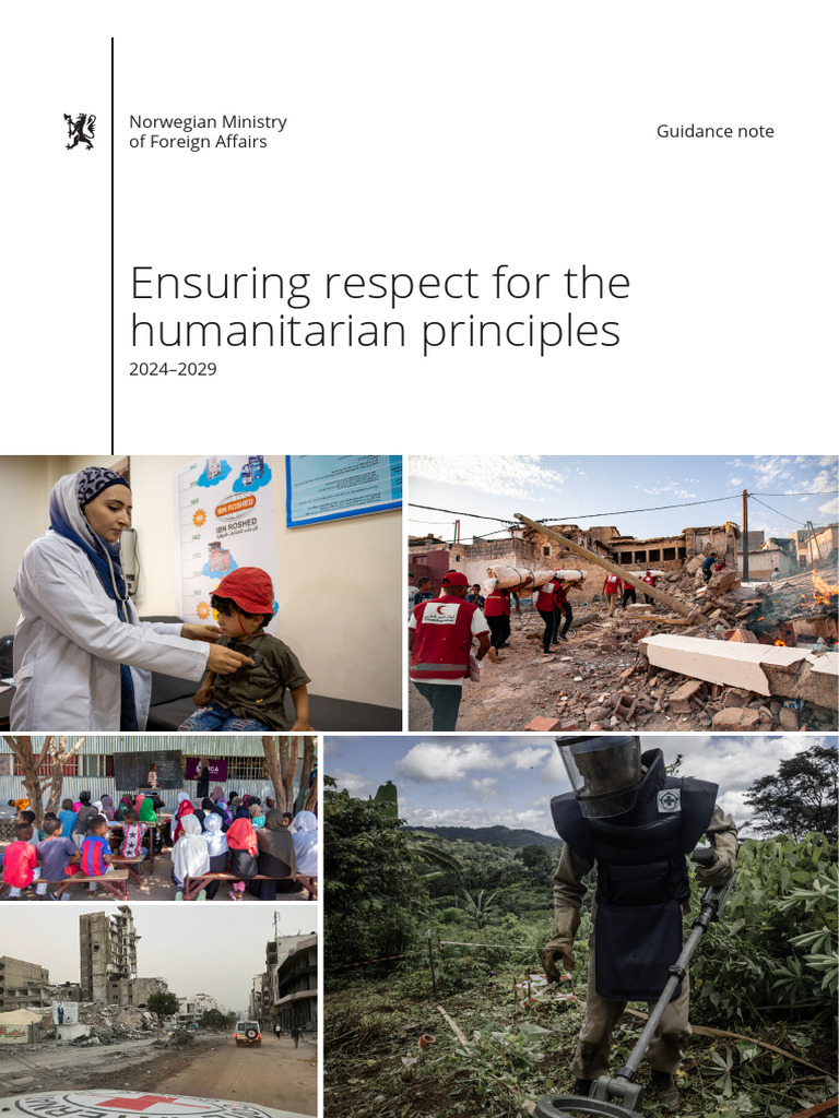Guideline Note - Humanitarian Principles | PDF | International Relations