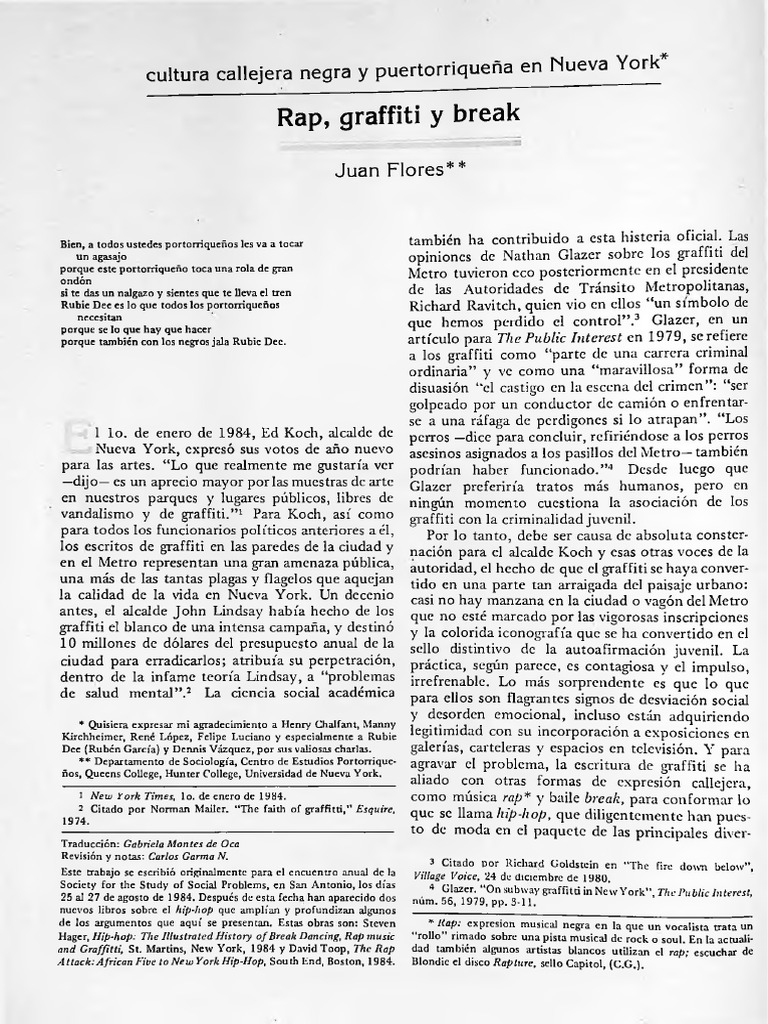 Flores Grafiti | PDF | Pintada | Música hip-hop