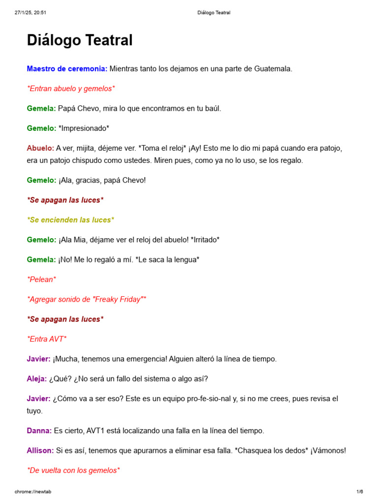 Dialogo Teatral | PDF | Civilización maya