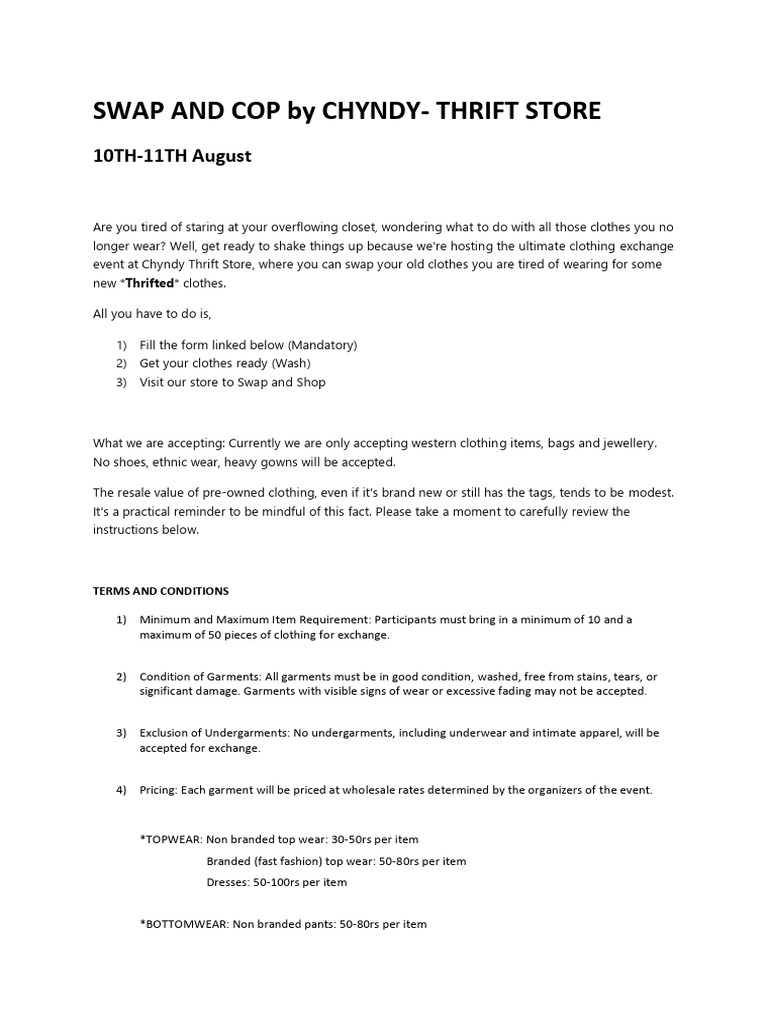 AUGUST-SWAP AND COP BY CHYNDY - PDFF | PDF | Clothing | Human Appearance