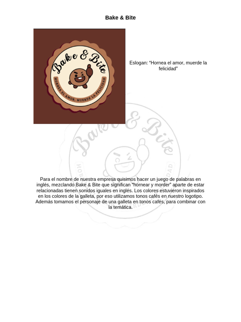 Bake and Bite L, J, A, Z | PDF | Galleta | Business