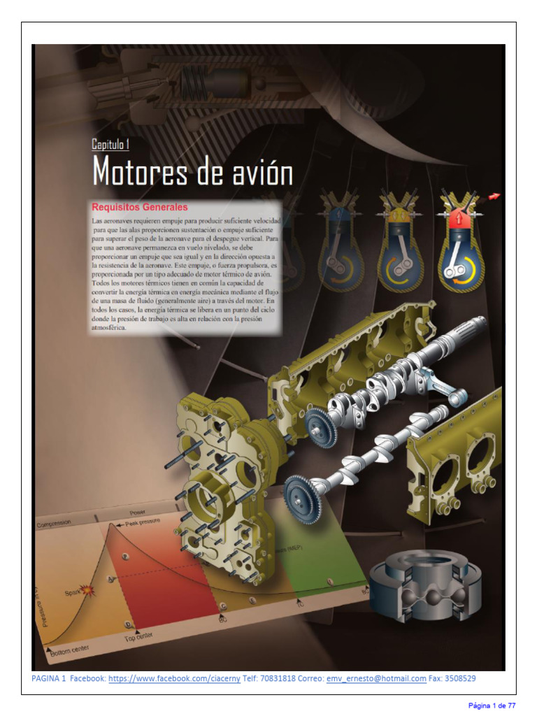 Motores de Turbina de Gas: Guía Básica | PDF | Turbina | Motor a reacción