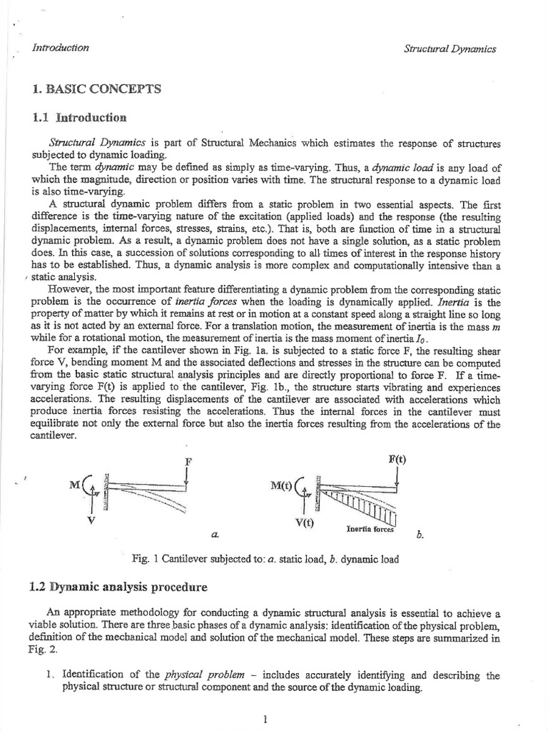 EG7033 - Structural Dynamics - Basic Concepts | PDF