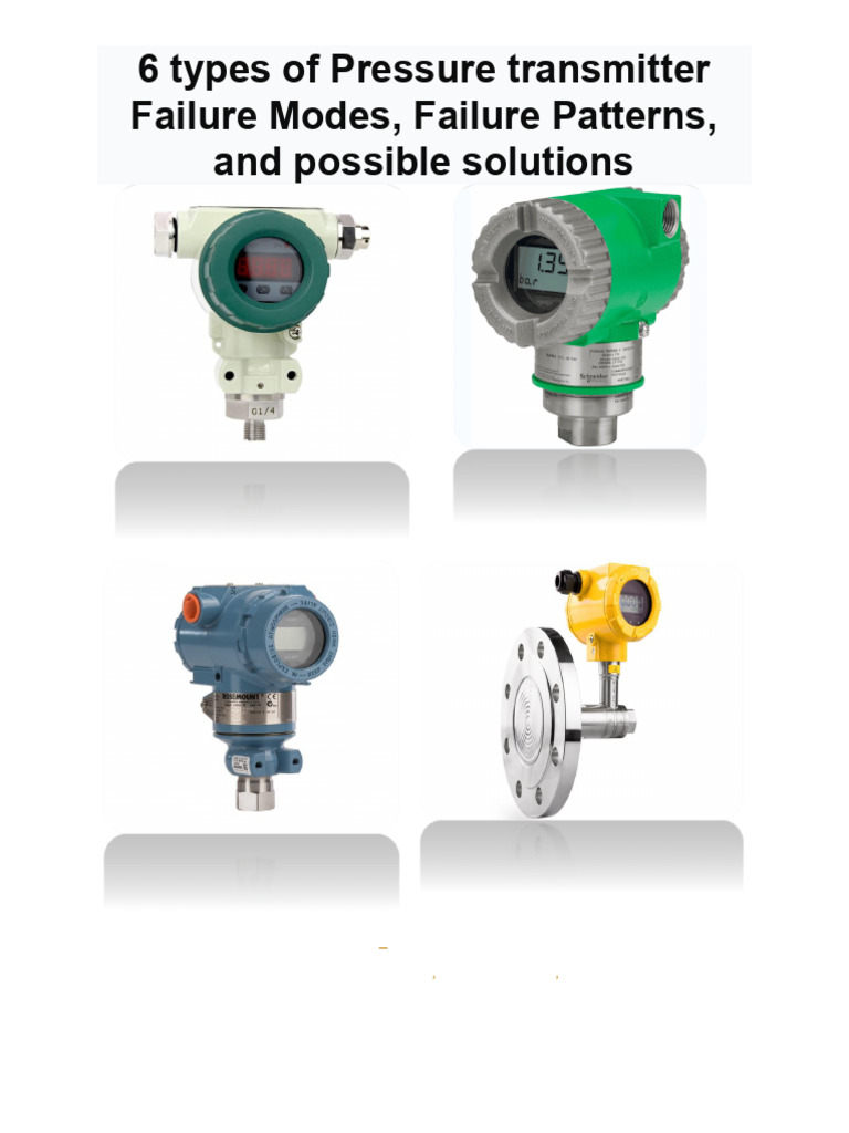 Pressure Transmitter Failure Modes Guide | PDF | Power Supply ...