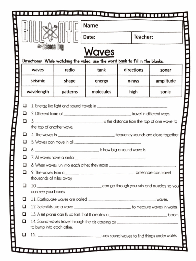 Bill Nye Waves | PDF