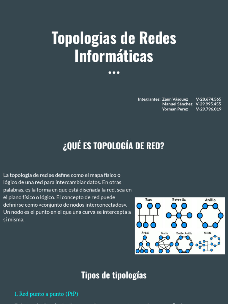 Topologias de Redes Informaticas | PDF | Topología de la red | Red de computadoras