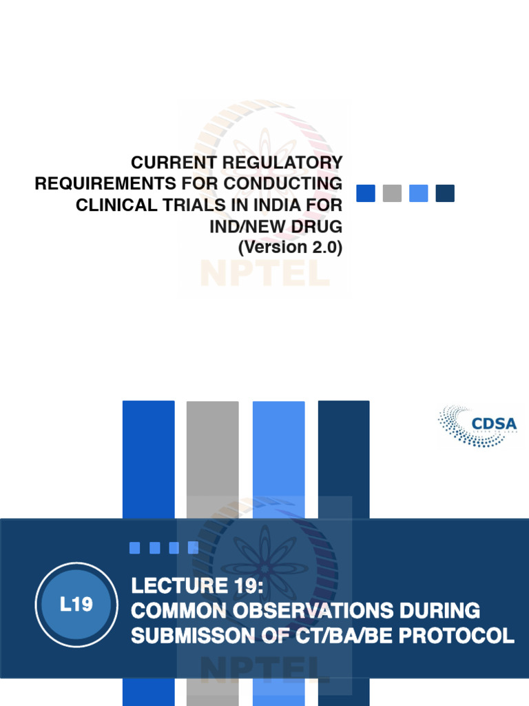 C1 L19 Final Recorded by DR Sable VC SBK Final 020320 | PDF | Clinical Trial | Phases Of ...