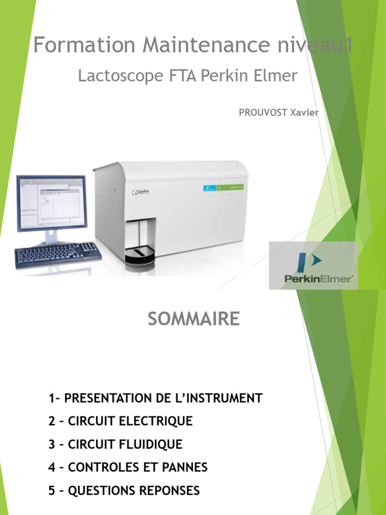 Maintenance du Lactoscope FTA | PDF | Pompe | Sauvegarde (informatique)