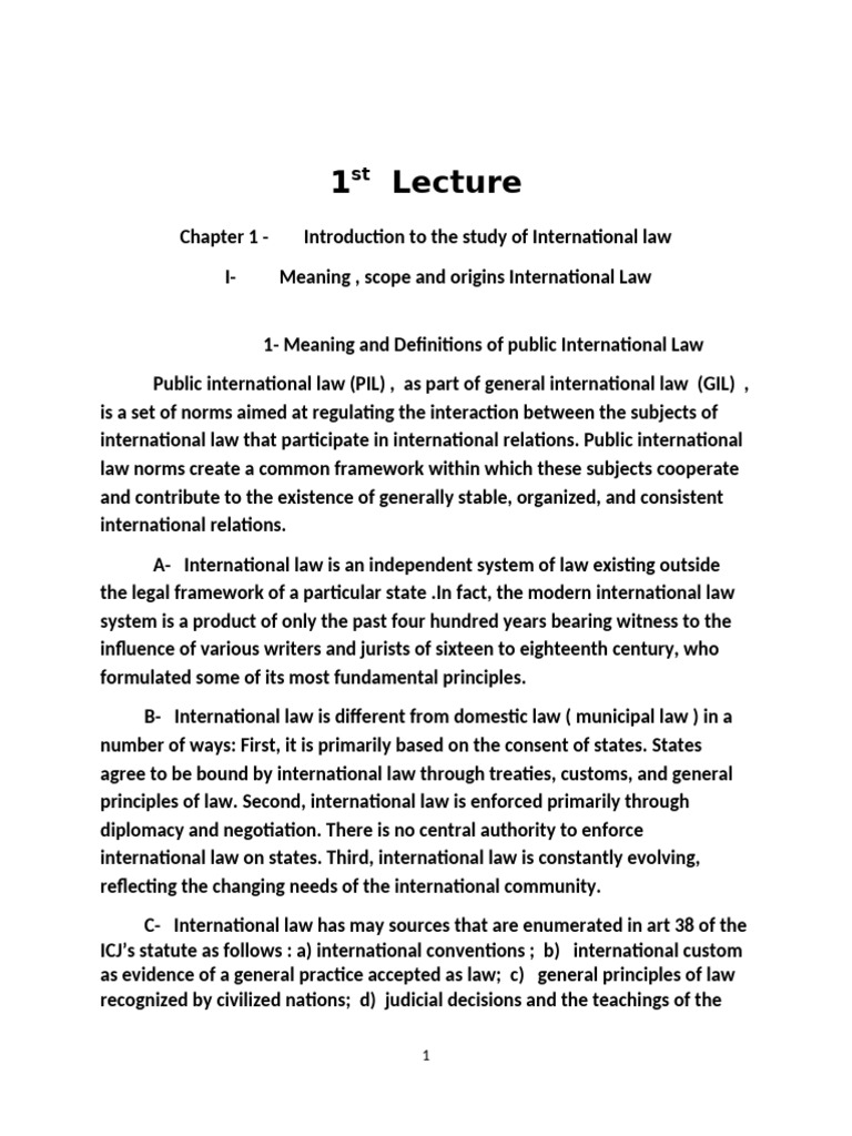 Dars 1 | PDF | International Law | Justice