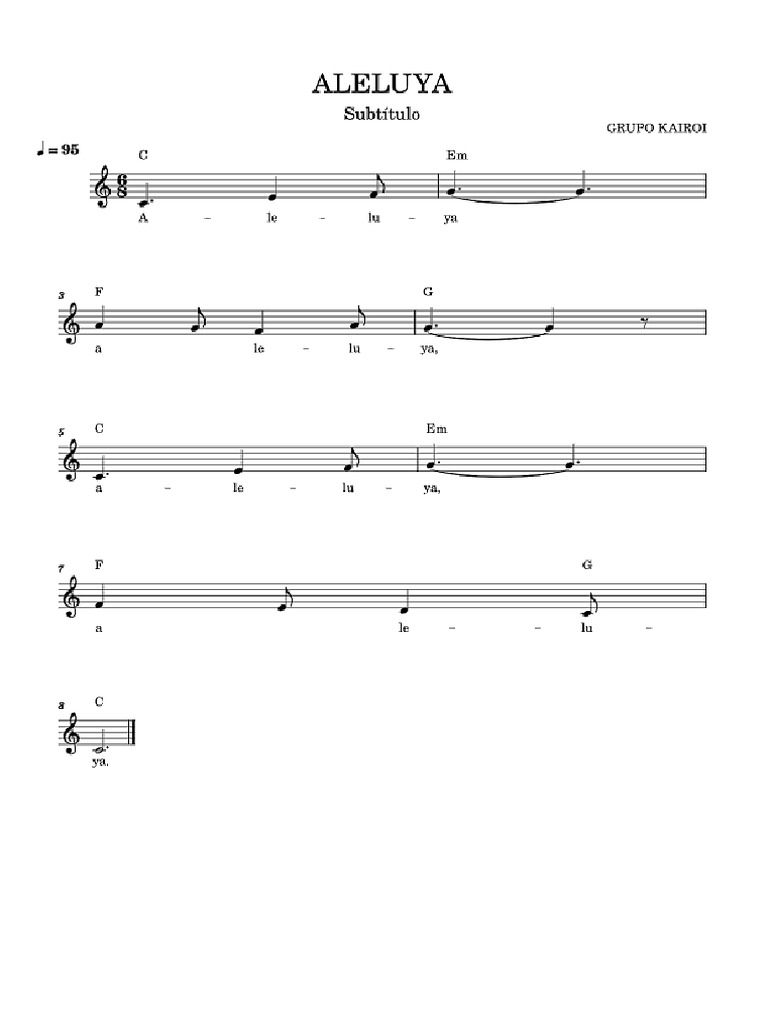 Aleluya Grupo Kairoi | PDF