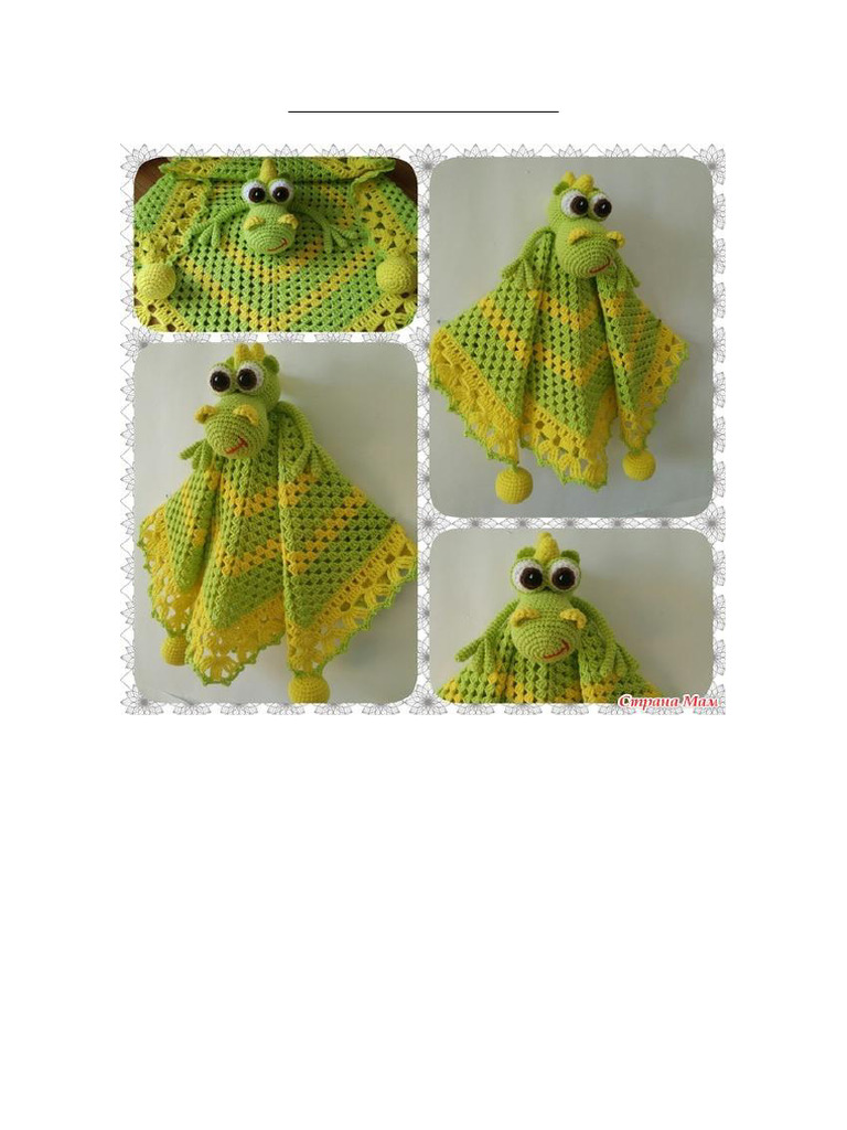 Manta Dinosaurio: Guía de Tejido | PDF | Textiles