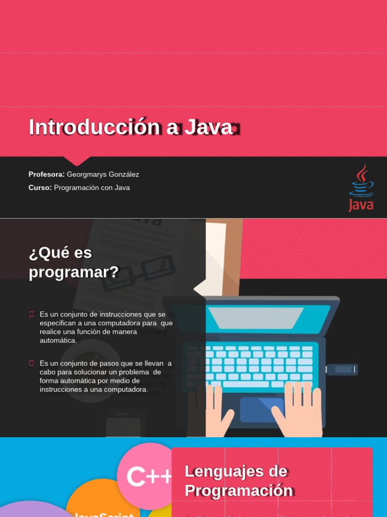 Clase 1 - Introducción A Java | PDF | Java (lenguaje de programación ...