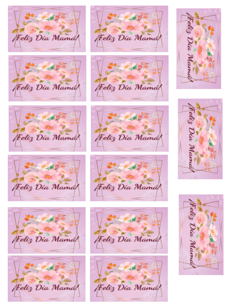 Etiquetas Dia de Las Madres | PDF